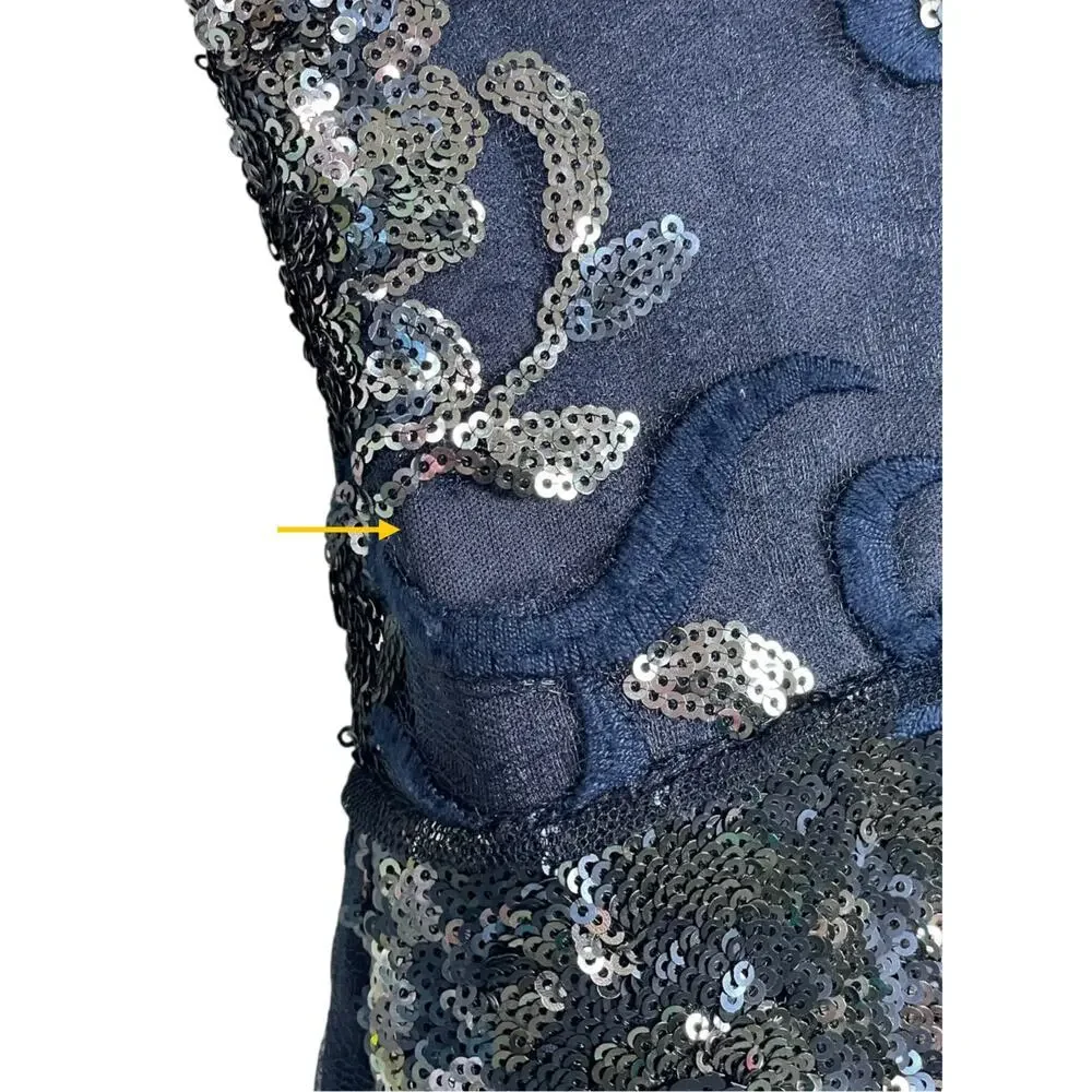 Adrianna Papell | Dresses | Adrianna Papell Blue Floral Sequin Halter ...